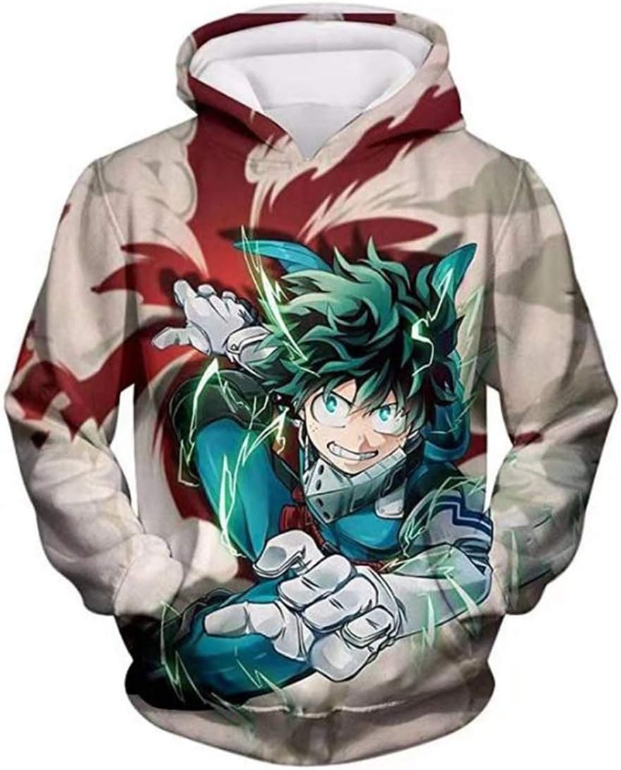 FLYCHEN Mujer Sudaderas con Capucha Manga Japonesa My Hero Academia ...