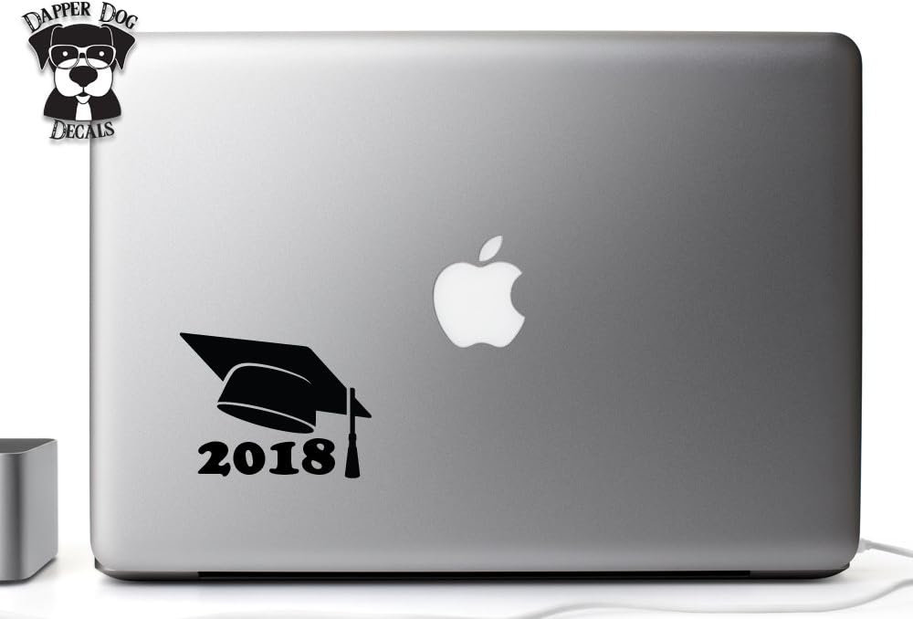 Amazon.com: Graduation Cap Class Of 2018 5 Inch Vinyl Decal for MacBook ...
