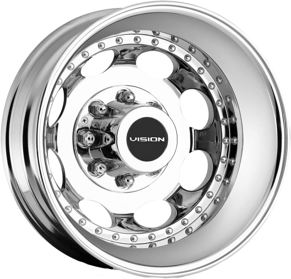 Amazon.com: Vision 181 Hauler Dually Rear 17x6.5 8x6.5" Chrome Wheel ...