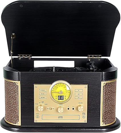 Amazon.com: All in One Bluetooth Record Player for Vinyl with Speakers ...