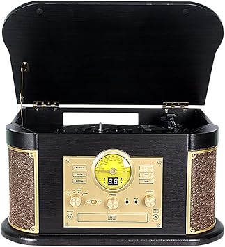 Amazon.com: All in One Bluetooth Record Player for Vinyl with Speakers ...