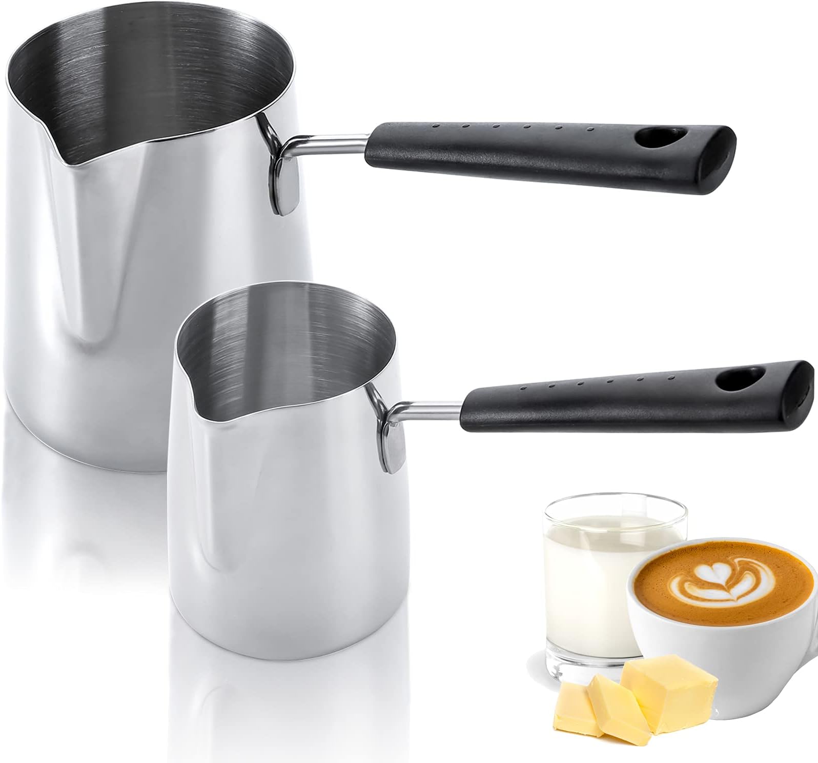 Amazon.com | Cuisinox Stainless Steel Turkish Cezve Coffee Pot, 24 oz ...