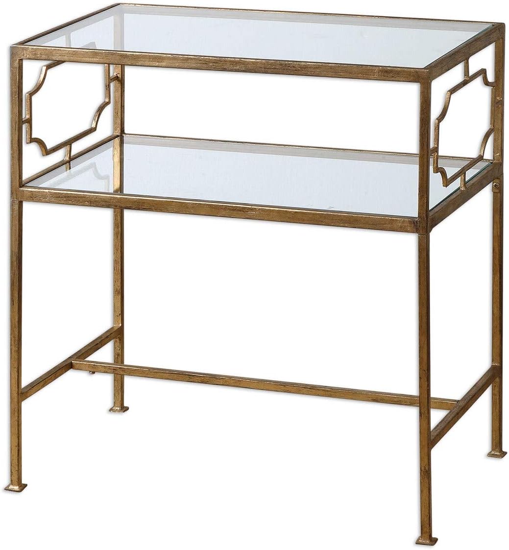 Amazon.com: Uttermost 24335 Genell Gold Side Table : Home & Kitchen