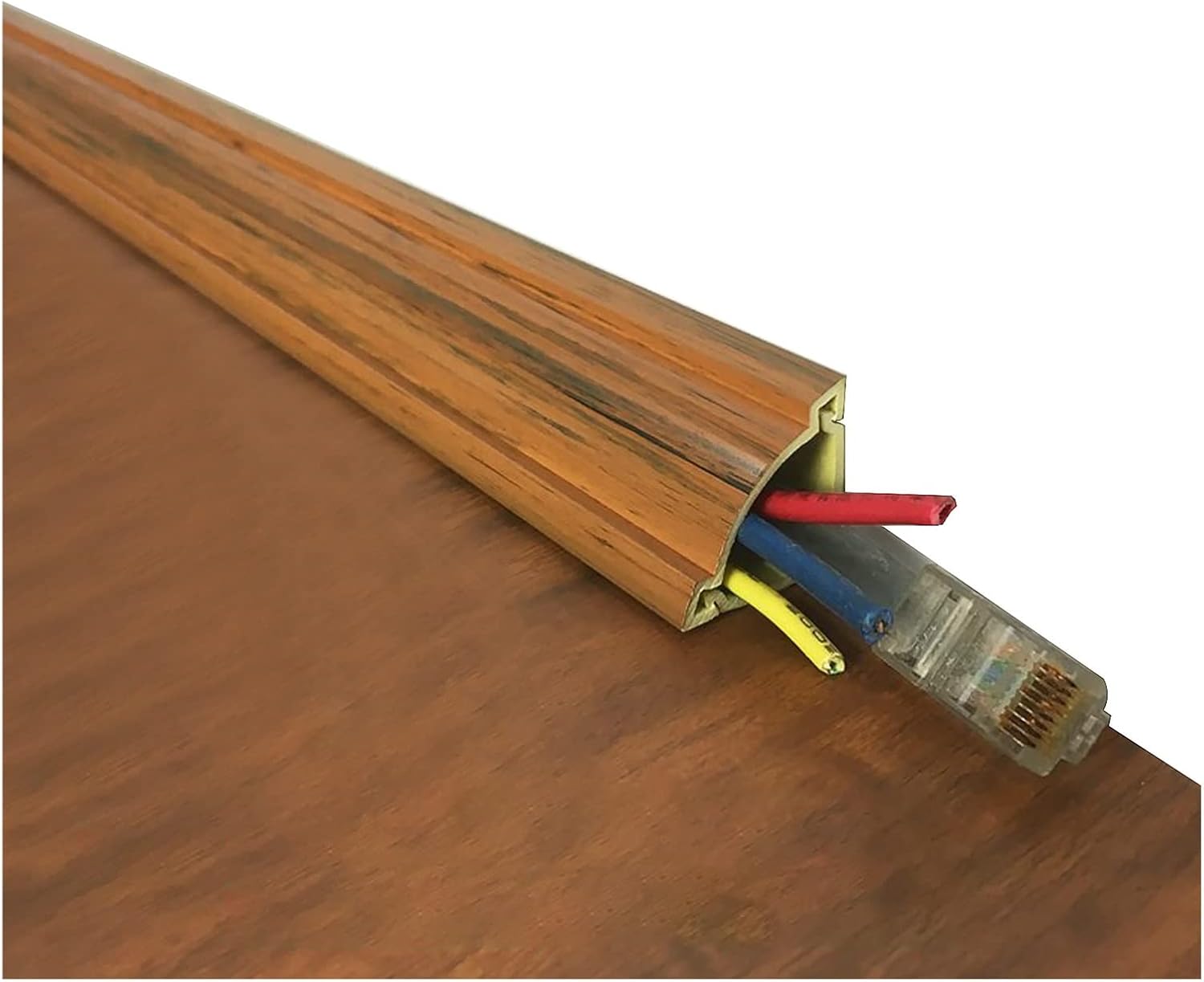 Amazon.com: LZMZMQ Wall Corner Cord Concealer, Walnut Color PVC Cable ...