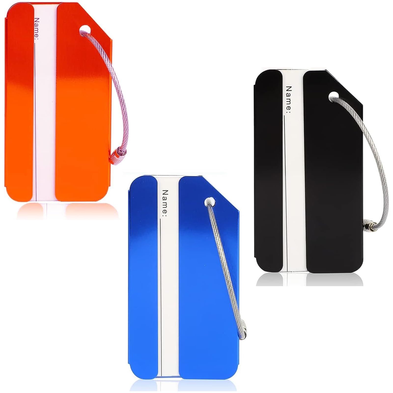 3 Pcs Luggage Tags for Suitcases,Shunshi Waterproof Suitcase Tags for ...