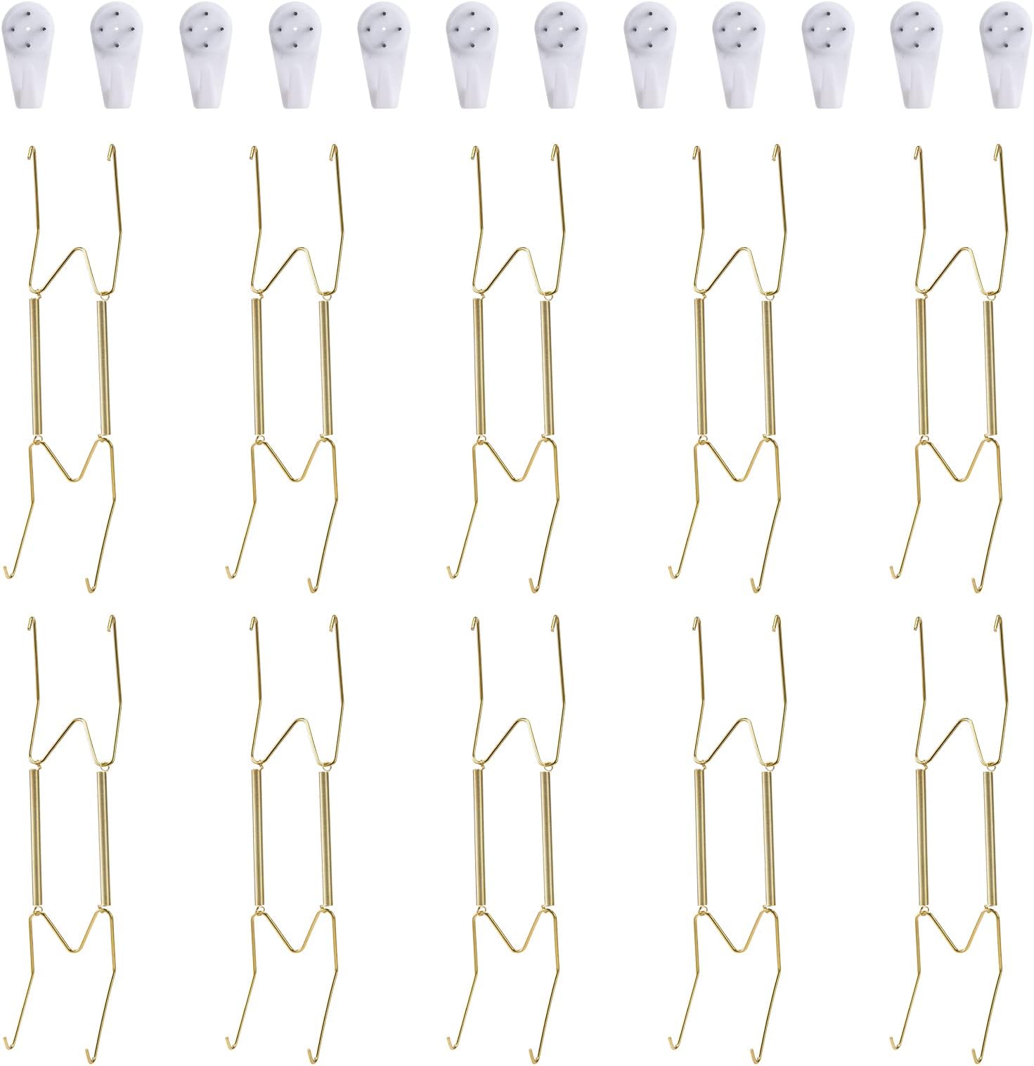 Amazon.com: Invisible English Disc Adhesive Medium Plate Hanger Set (4 ...