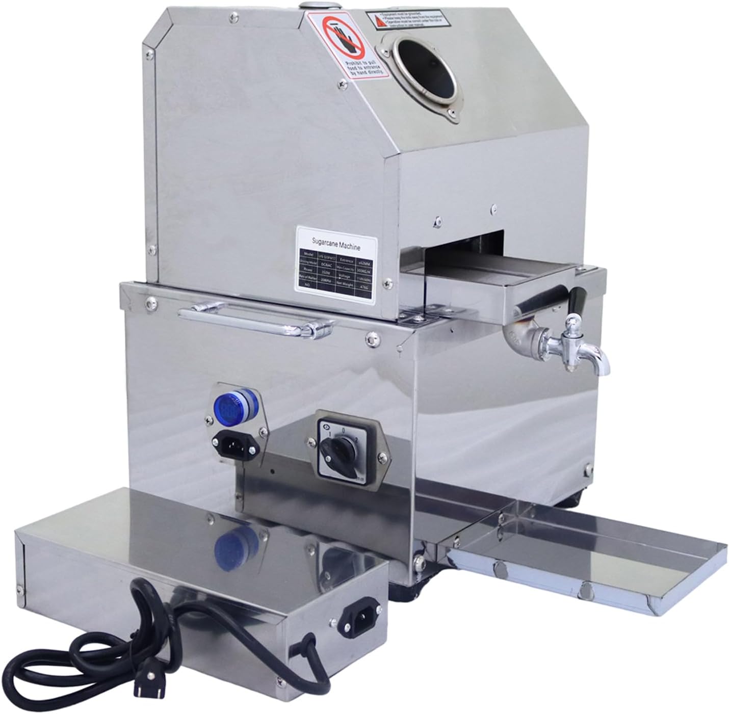 TECHTONGDA Sugarcane Juice machine Electric Sugar Cane Juicer ...