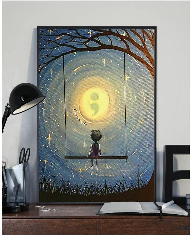 Amazon.com: Metal Tin Retro Sign Choose Life Suicide Prevention Poster ...