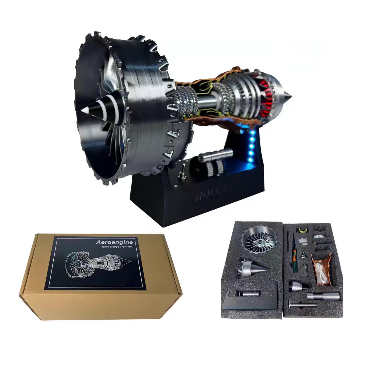 Amazon.com: TR900 Turbofan Aircraft Engine Model, 28cm Adjustable Speed ...