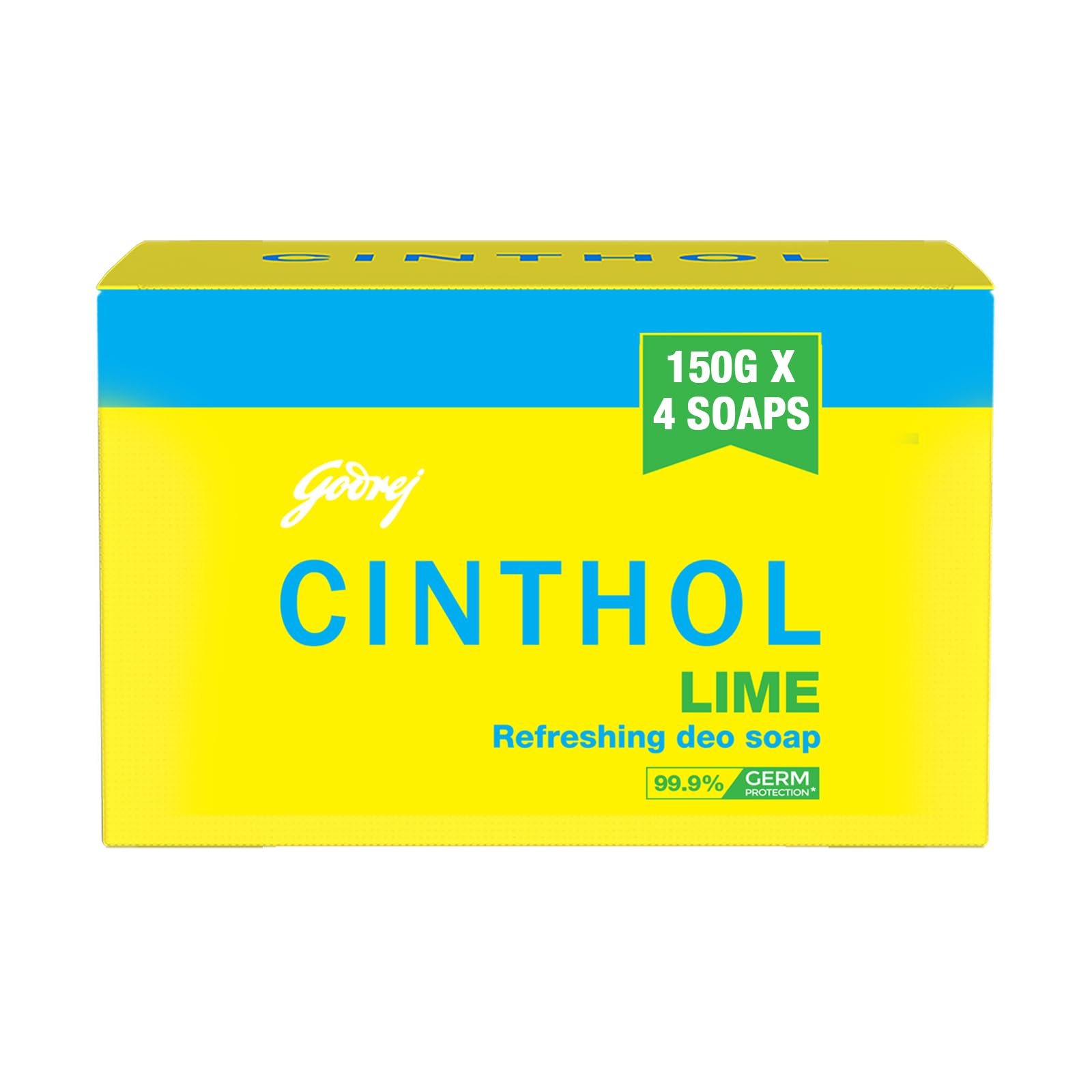 Buy Cinthol Lime Soap, 150g (Pack of4) - 99.9% Germ Protection | Lime ...