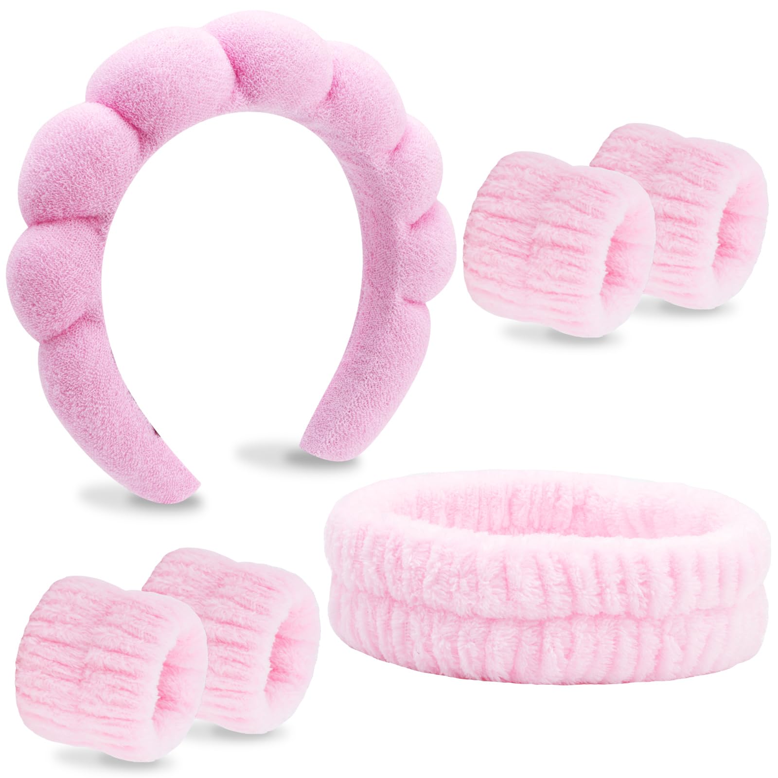 Amazon.com : VELSCRUN Hairband, 6 Pack Spa Headband, Makeup Headband ...