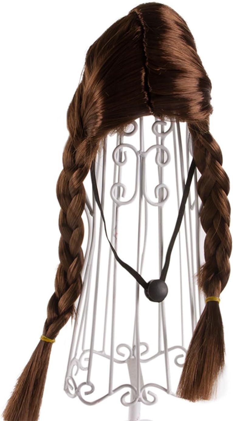 Amazon.com: BIBABLYKE Double Braids Wigs for Cats Carnivals Dress up ...
