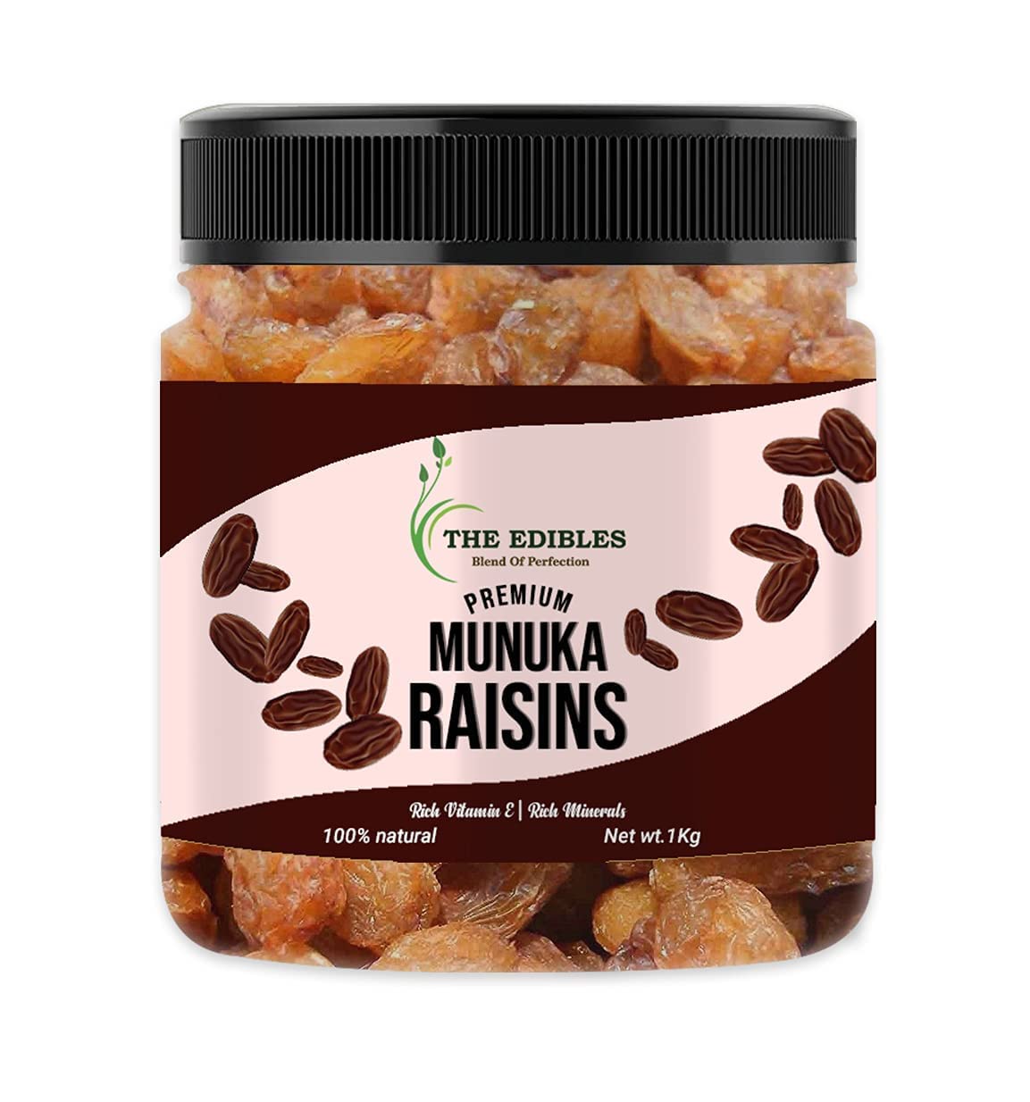 THE EDIBLES Afghani Large Munakka/Raisins Grade - King Size 1Kg [Jar ...