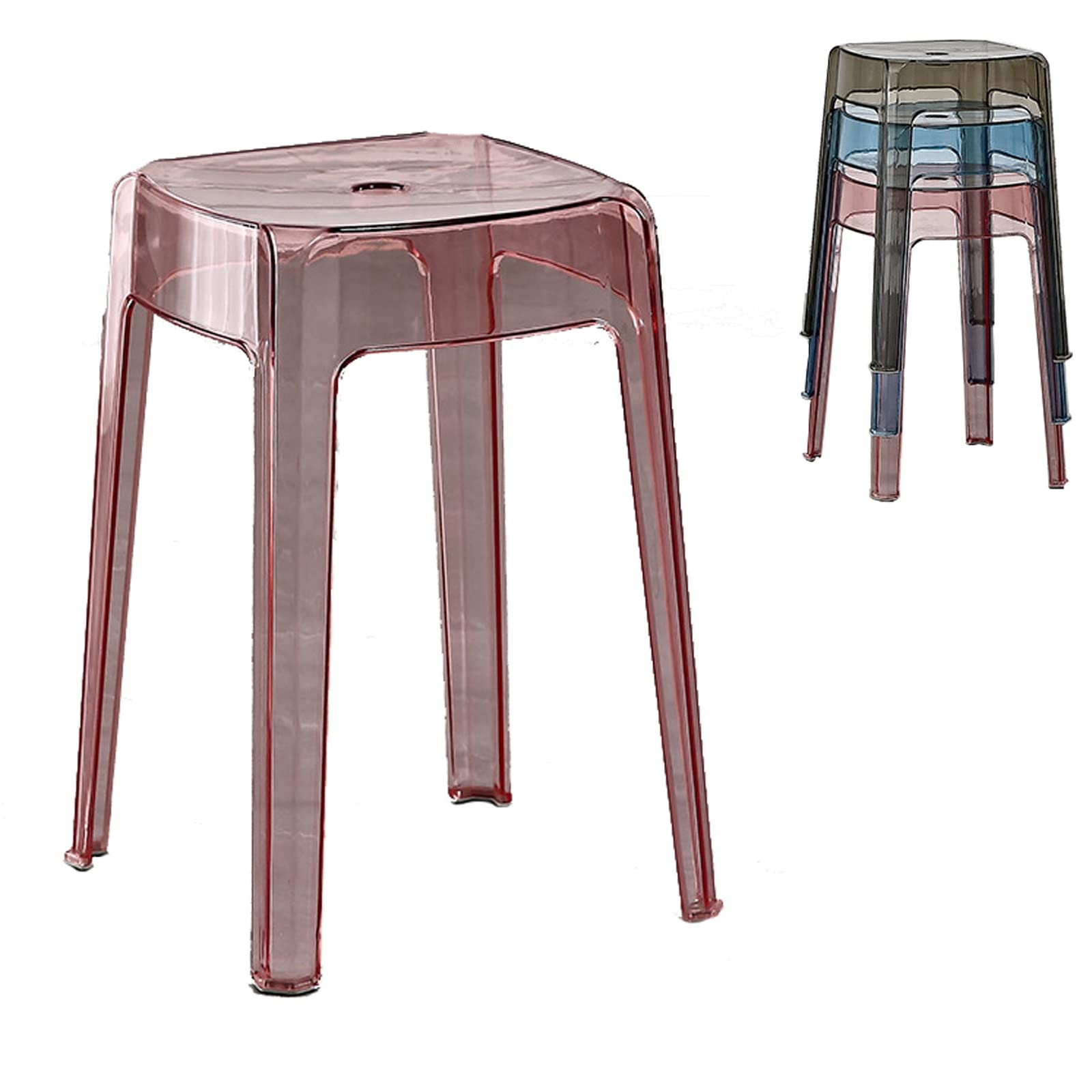 Plastic Stools Stackable "Norwood Furniture Stacking Stool Set,