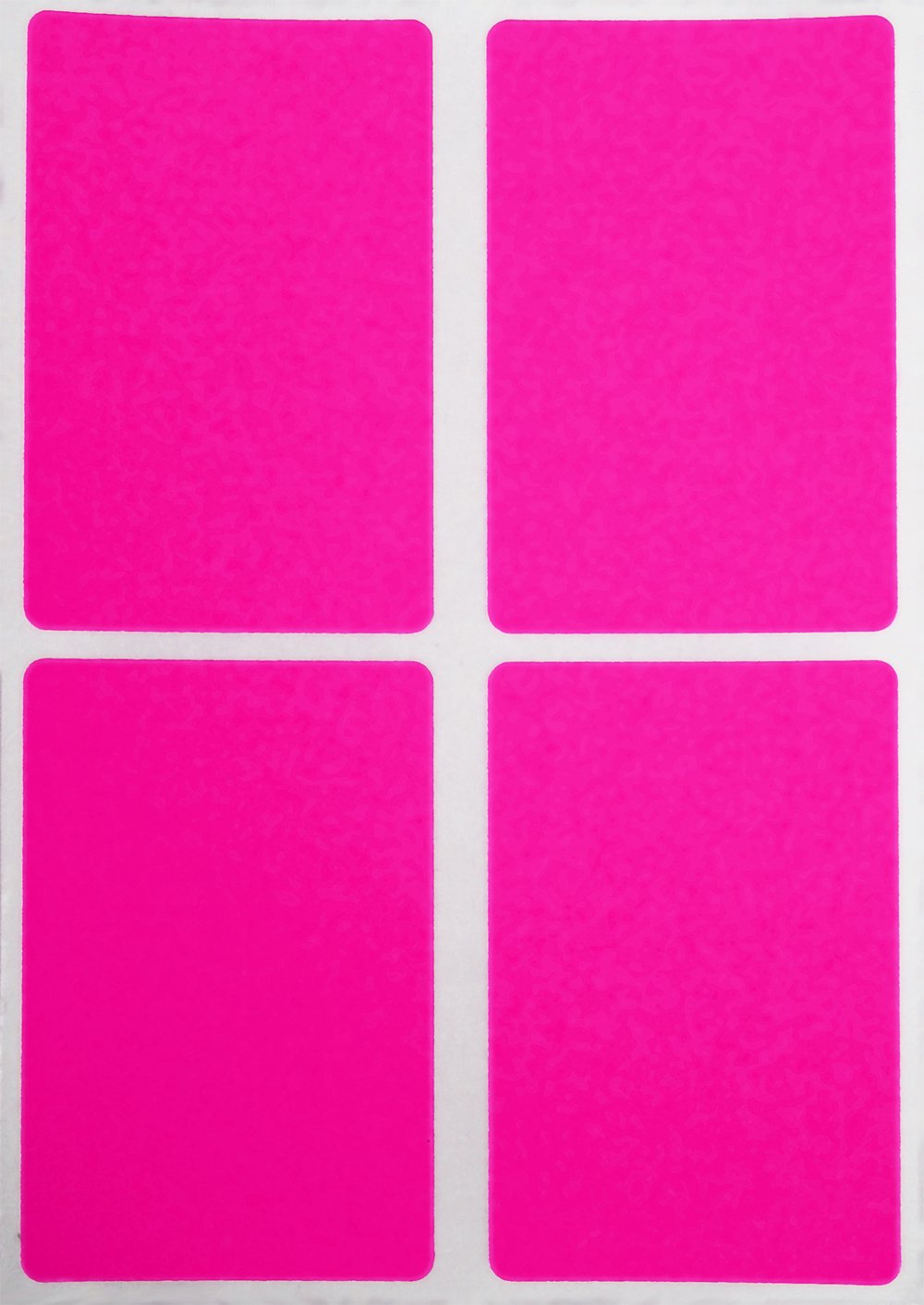 Neon Pink Coding Labels 7.5 cm x 5 cm - 60 Pack, Rectangular Sticker ...