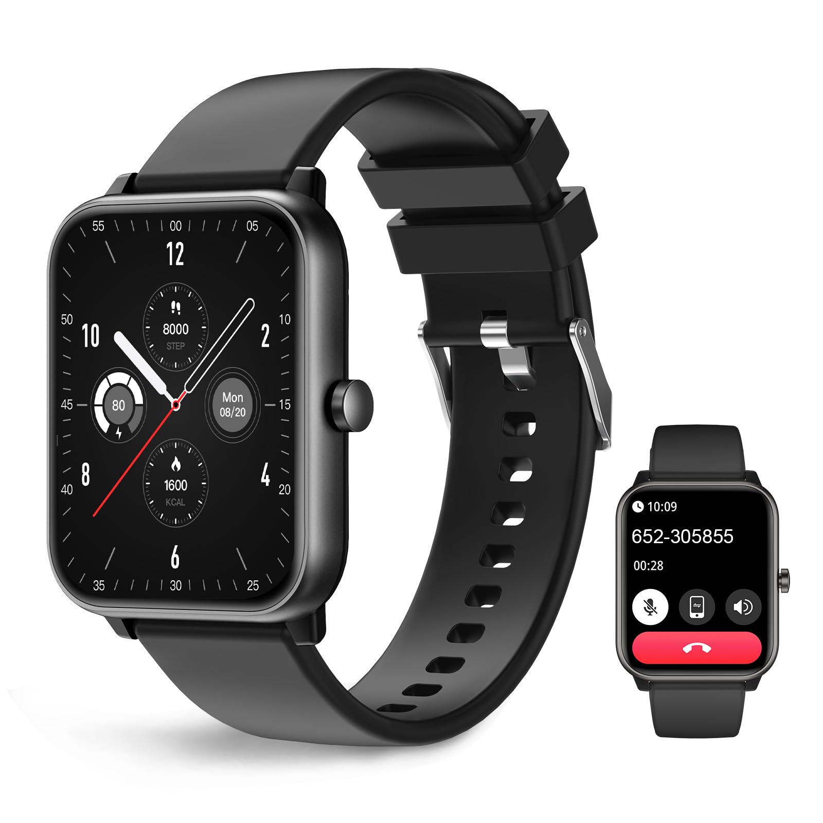 Amazon.com: Smart Watch for iOS Android(Answer/Make Call) - 1.9" Full ...