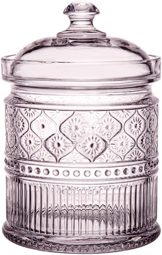 Amazon.com: Godinger Canister Storage Container, Non Leaded Crystal ...