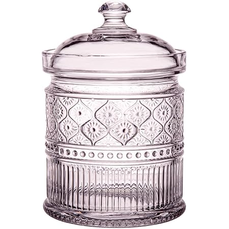 Amazon.com: Godinger Canister Storage Container, Non Leaded Crystal ...