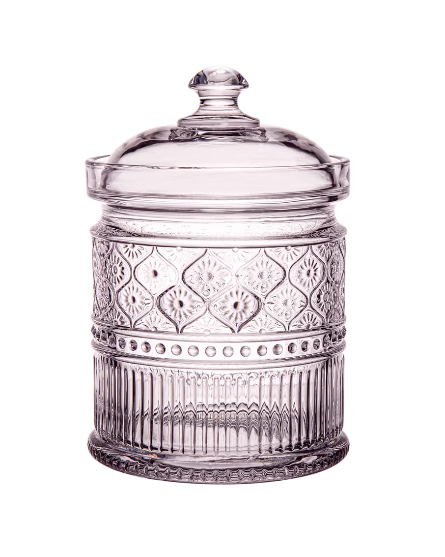 Amazon.com: Godinger Canister Storage Container, Non Leaded Crystal ...