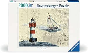 Ravensburger-Puzzle 12000804 - Romantischer Leuchtturm - 2000 Teile Puzzle für Erwachsene a ...