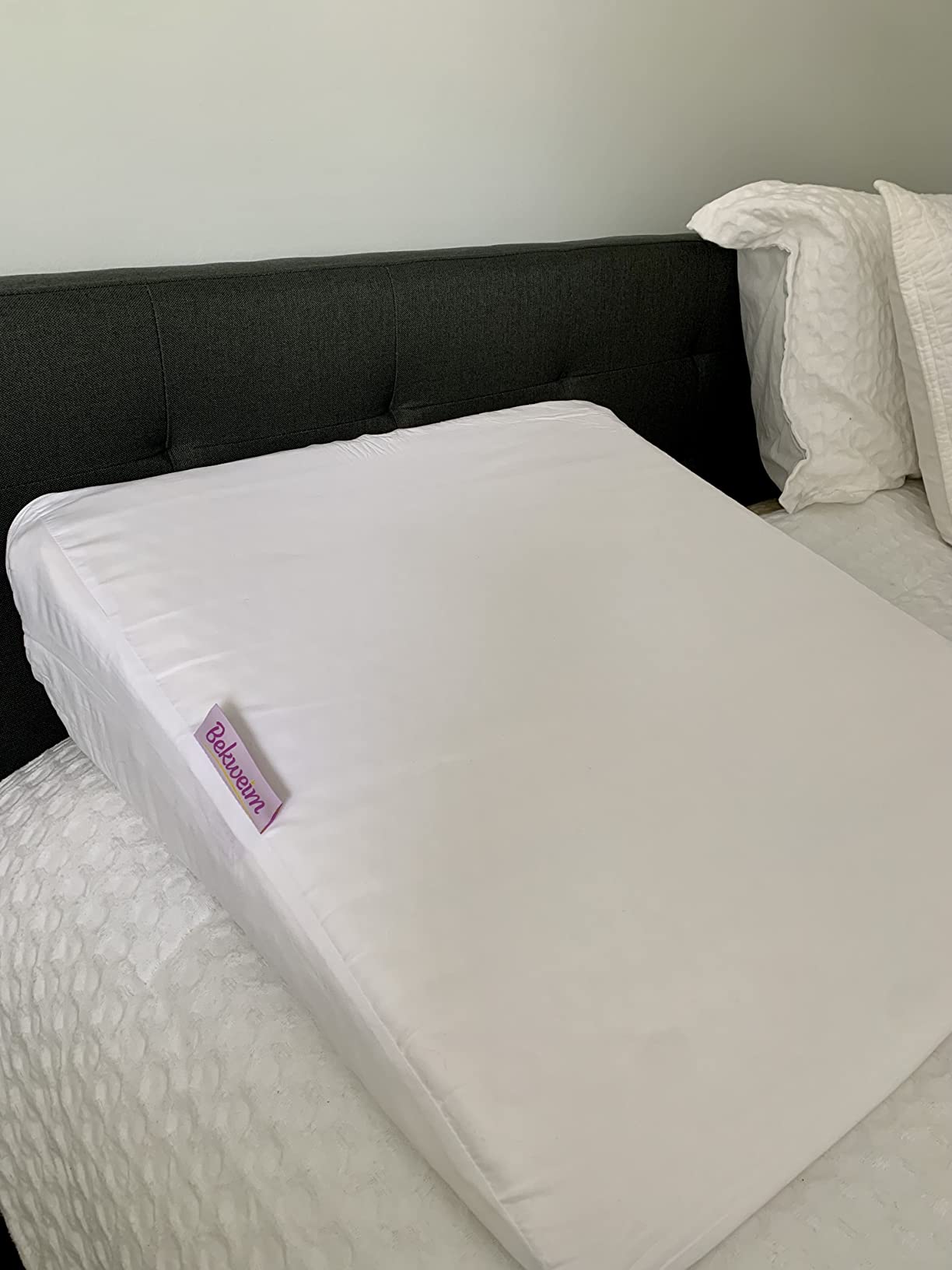 Amazon.com: Bed Wedge Pillow | Unique Curved Design for Multi Position ...