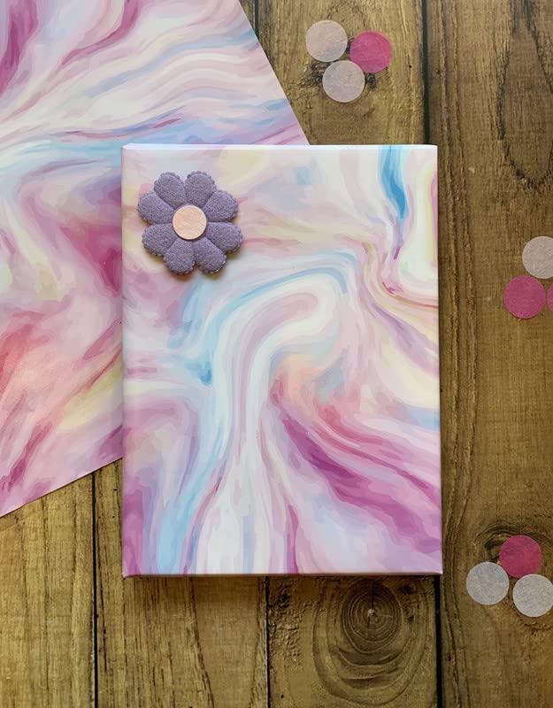 Dovetail Cotton Candy Gift Wrapping Paper – Pack of 6 Sheets (29 x 19 ...