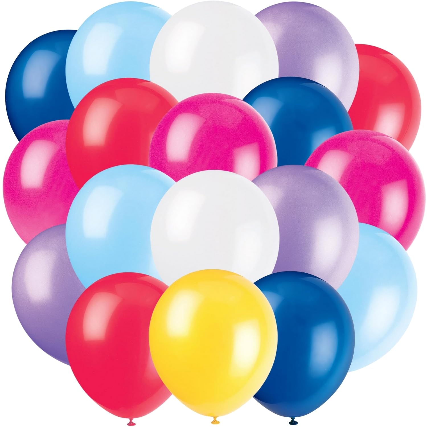 Amazon.com: Assorted Latex Balloons, 9" (20-Pack) - Premium-Quality ...