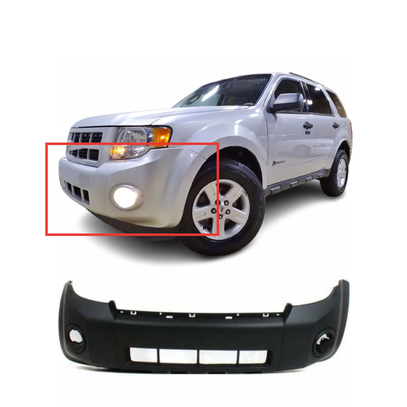 Amazon.com: FitParts Compatible with Front Bumper Cover 2008 2009 2010 ...