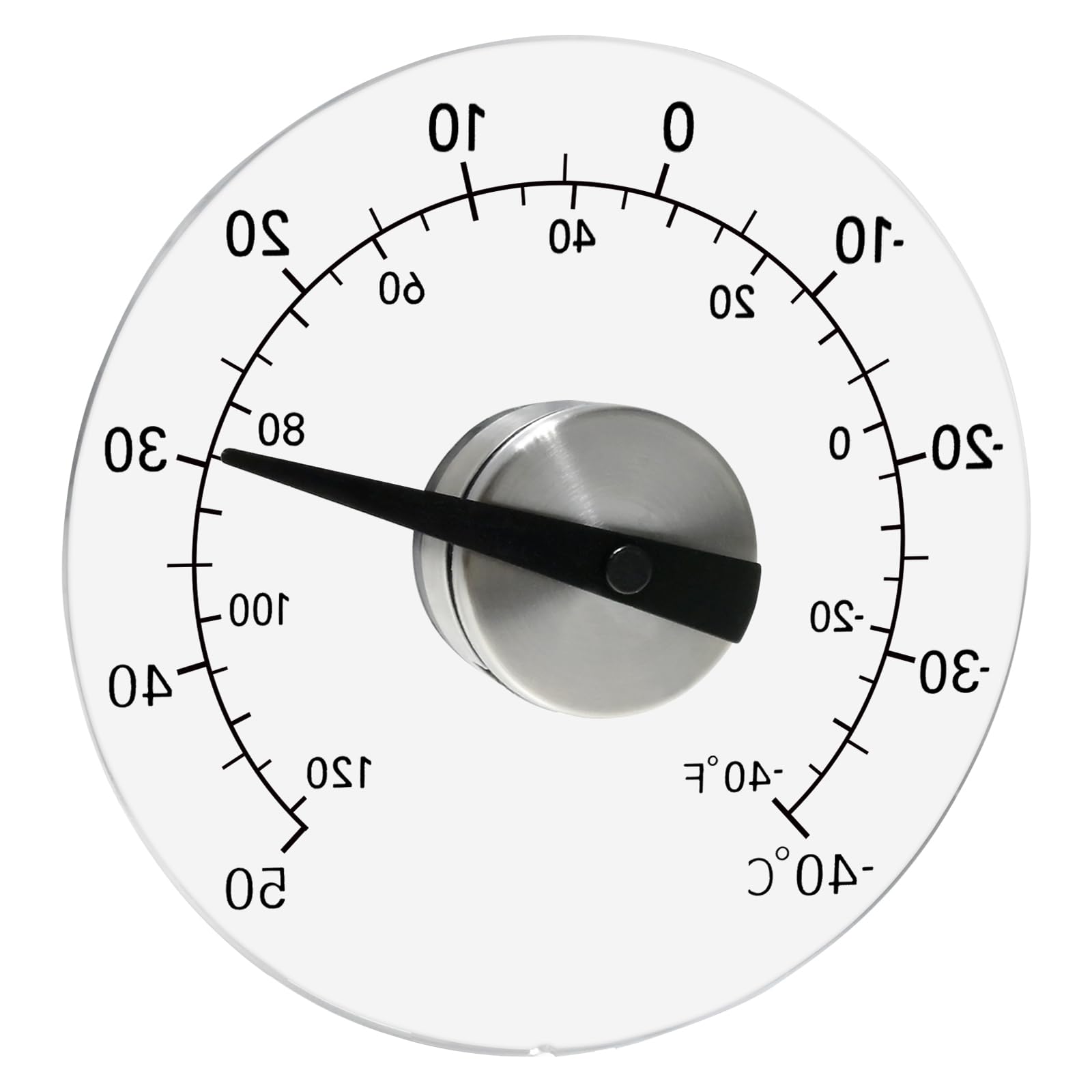 Outdoor Window Thermometer Celsius - 4.3in Indoor Outdoor Thermometer ...