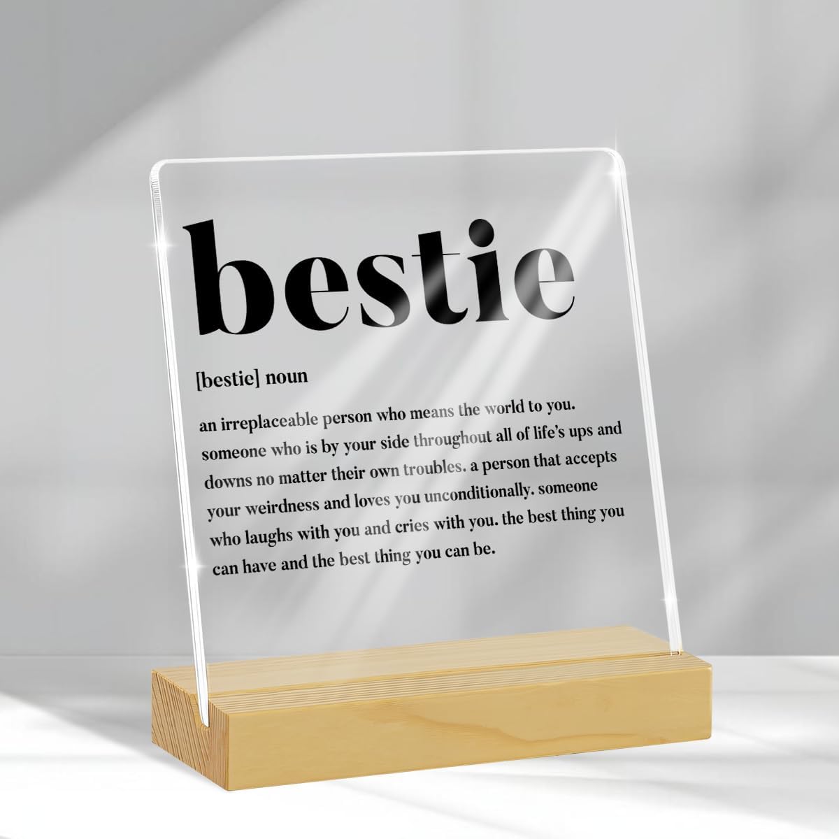 Amazon.com: Bestie Definition Sign Best Friend Gift Idaes Funny ...