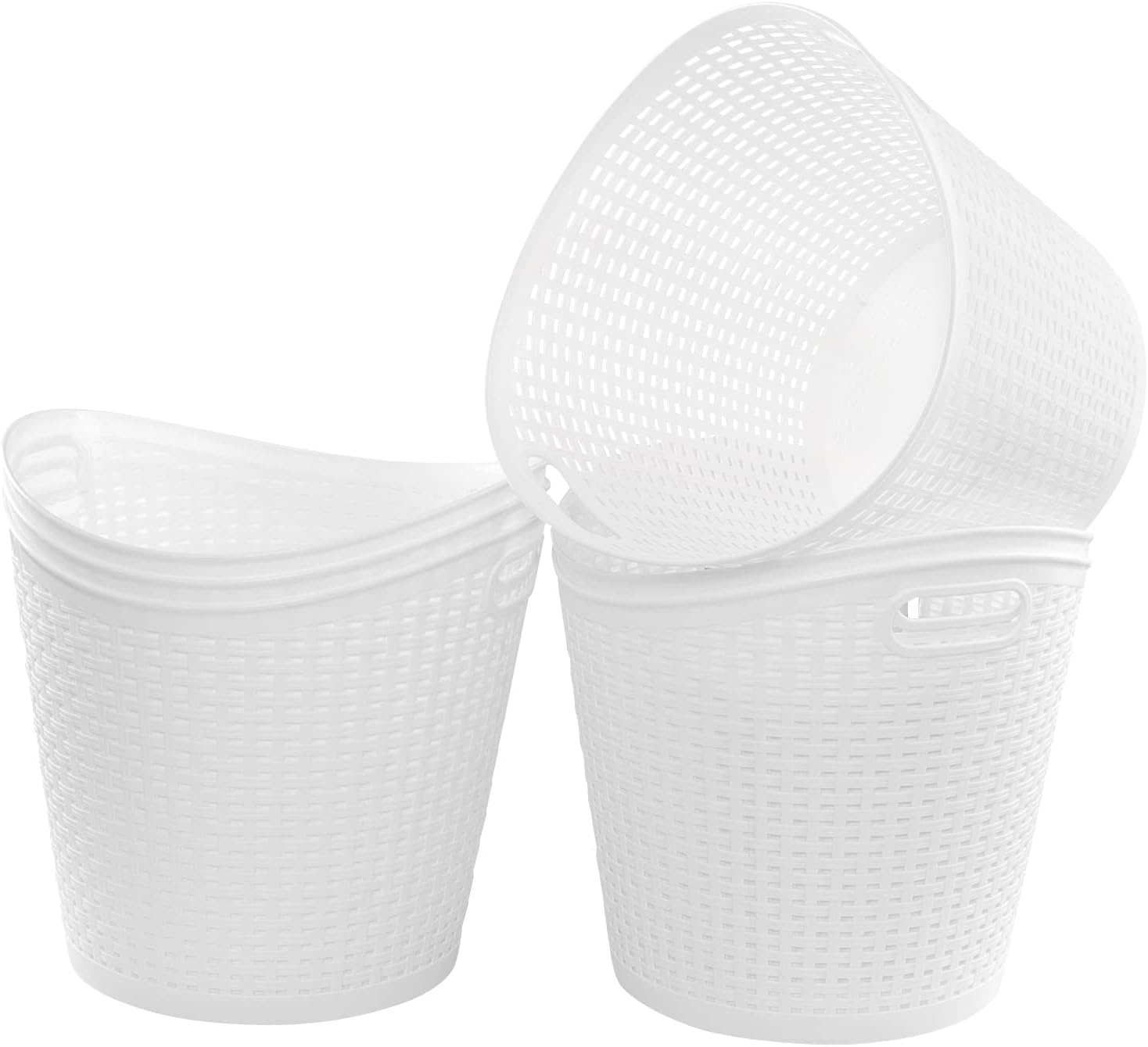Amazon.com: Begale 6-Pack Large Plastic Storage Baskets, 30 L Round ...