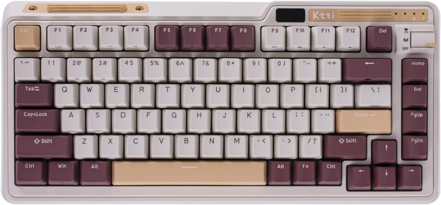 Buy KZZI K75 PRO RGB 75% Wireless ket Mechanical Keyboard, Triple Mode ...