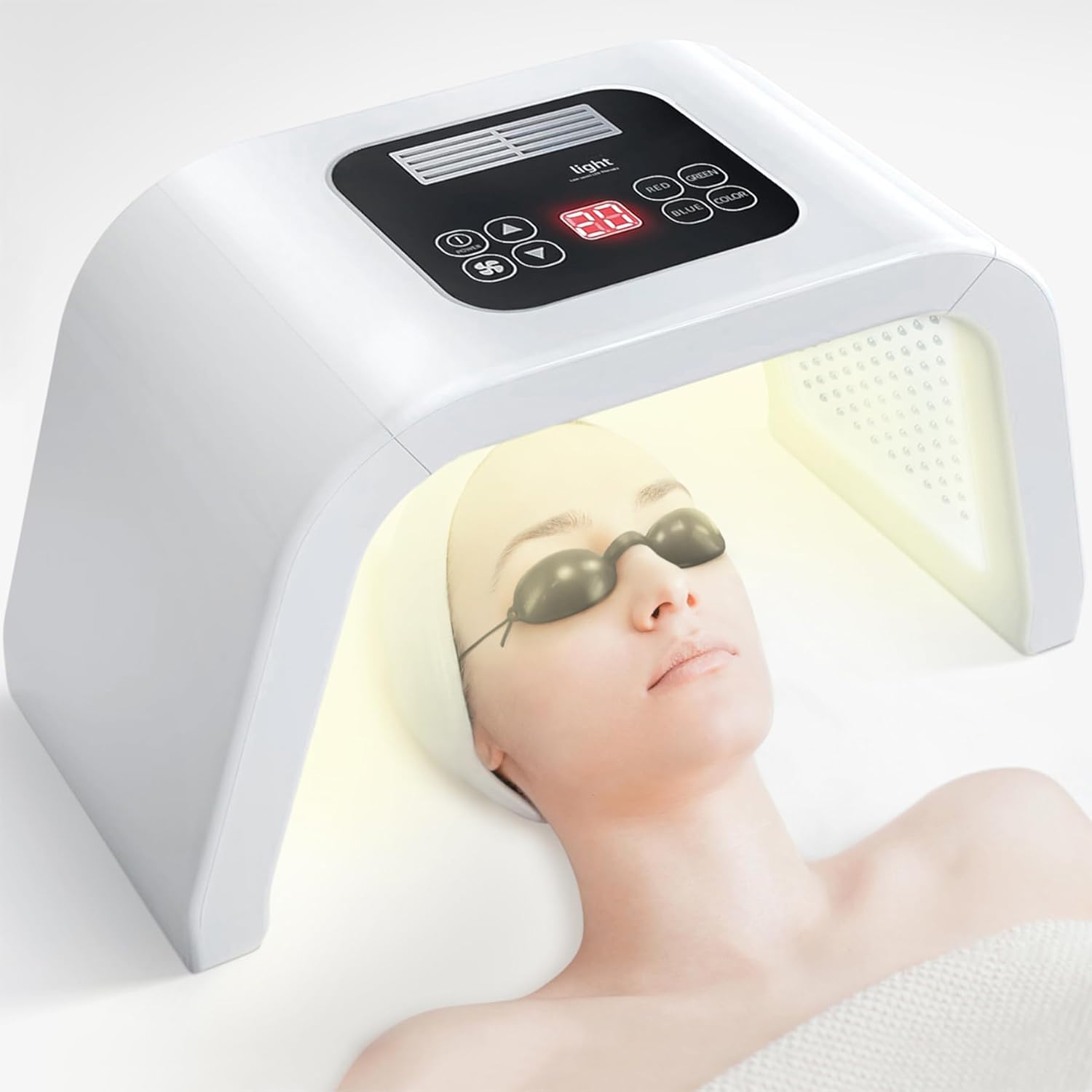 Amazon.com: Red-Light-Therapy-for-Face, 7 Color Light Therapy LED Face ...