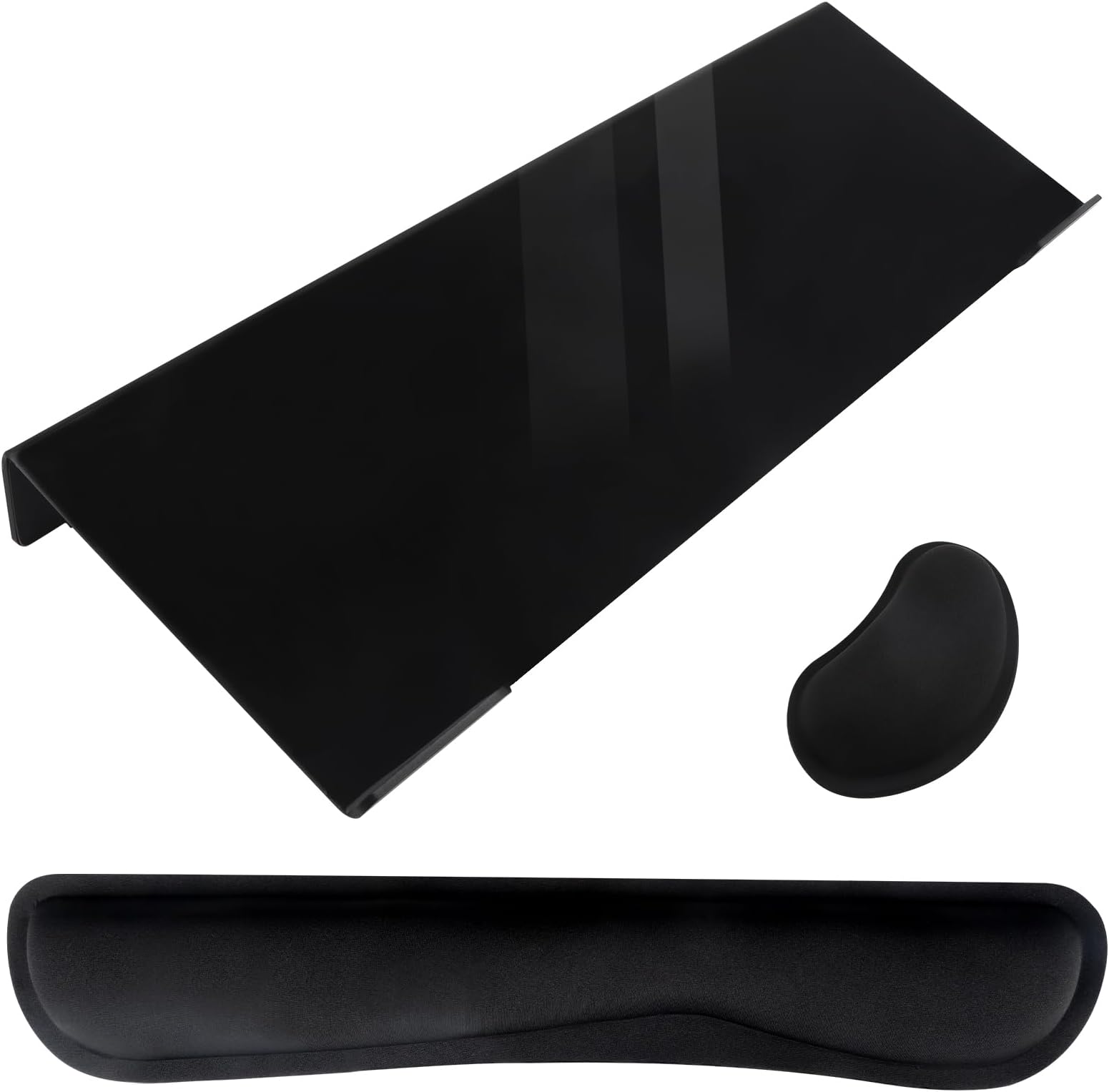 Amazon.com : Computer Keyboard Stand with Wrist Rest & Storage Tray ...