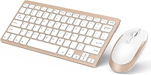 Amazon.com: Compact Wireless Keyboard Mouse, 2.4GHz Ultra Thin Small ...
