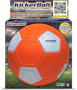 Kickerball - Bend, Curve and Swerve Soccer Ball, Orange, 20.5, Cobi ...