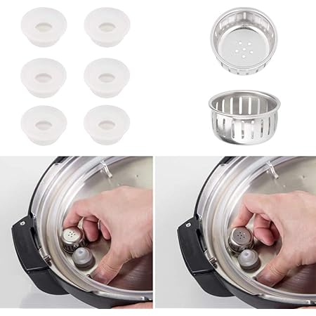Amazon.com: 6pcs Electrical Pressure Cooker Float Valve Gaskets and ...