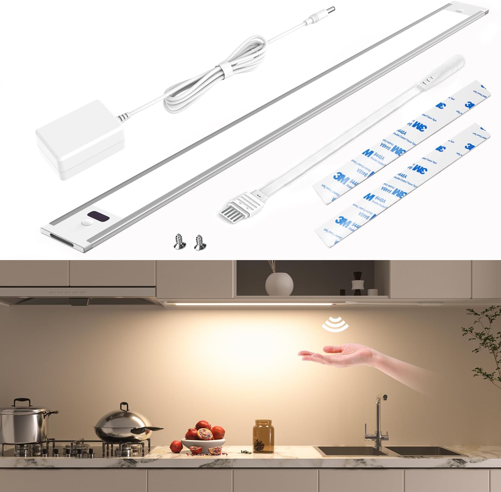Lampes LED pour Armoire de Cuisine 30cm Lampe de Placard avec Capteur ...