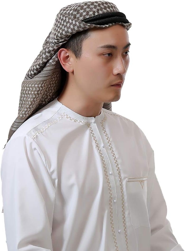 zhbotaolang Men Hijab Muslim Head Wraps - Homme Islamic Arab Ramadan ...