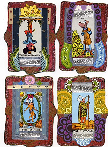 Amazon.com: Cartoon character tarot greeting cards 4 cards in set blank ...