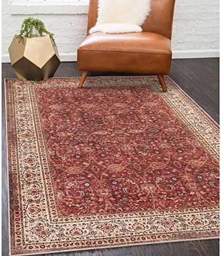 Amazon.com: SUPERIOR Indoor Large Area Rug, Non-Slip Backing for Kids ...