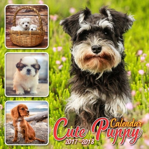 Cute Puppy Calendar: 16 Month Calendar with Cute Puppies (Sept 2017 ...
