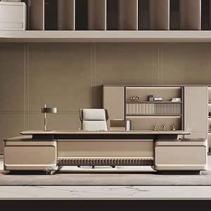 Amazon.com: DLCQIJI Extra Large Executive Desk, Large Office Desk L ...