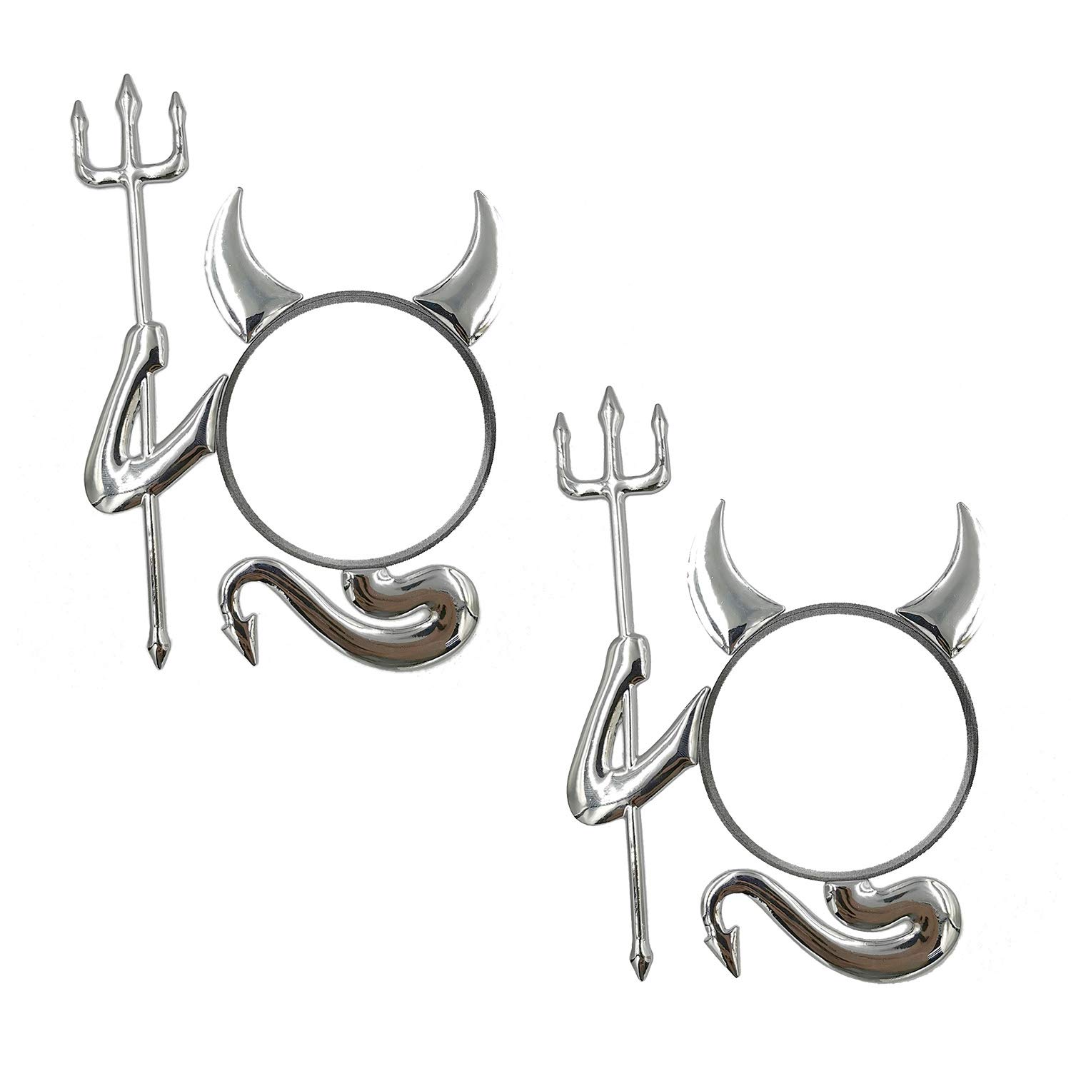 Buy 2PCS Cute 3D Devil Style Car Logo Sticker Demon Car Stickers Auto ...