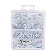 amazon basics Hardware Nail Assortment Kit – Includes Finish, Wire ...
