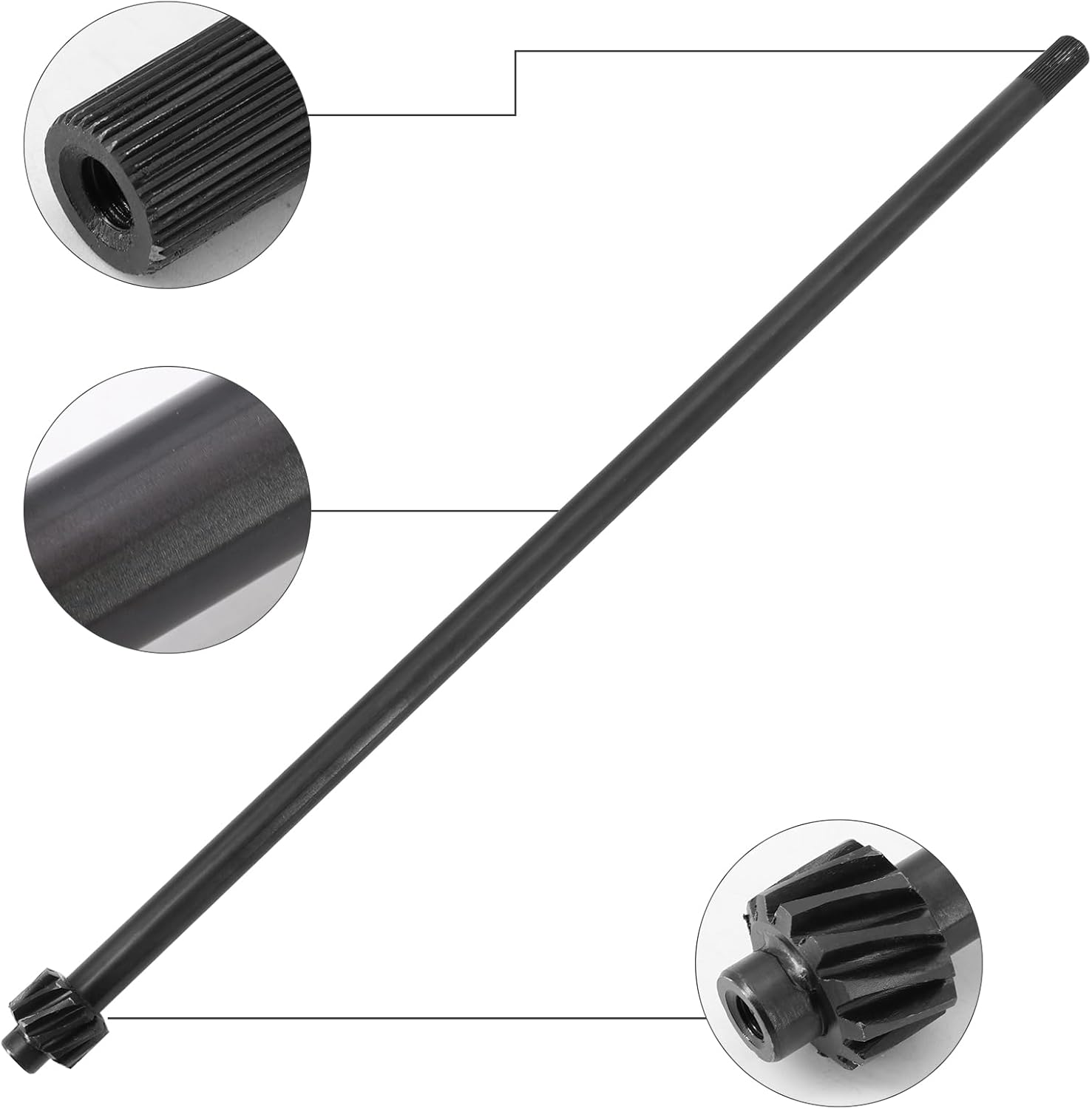 Tektall 938-05078 Eje de barra de dirección con buje y kit de engranaje ...