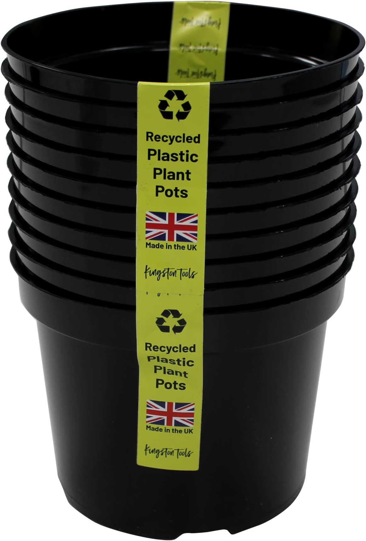 Muddy Hands Pack of 20-1 Litre Deep Rose Black Plastic Plant Pots ...