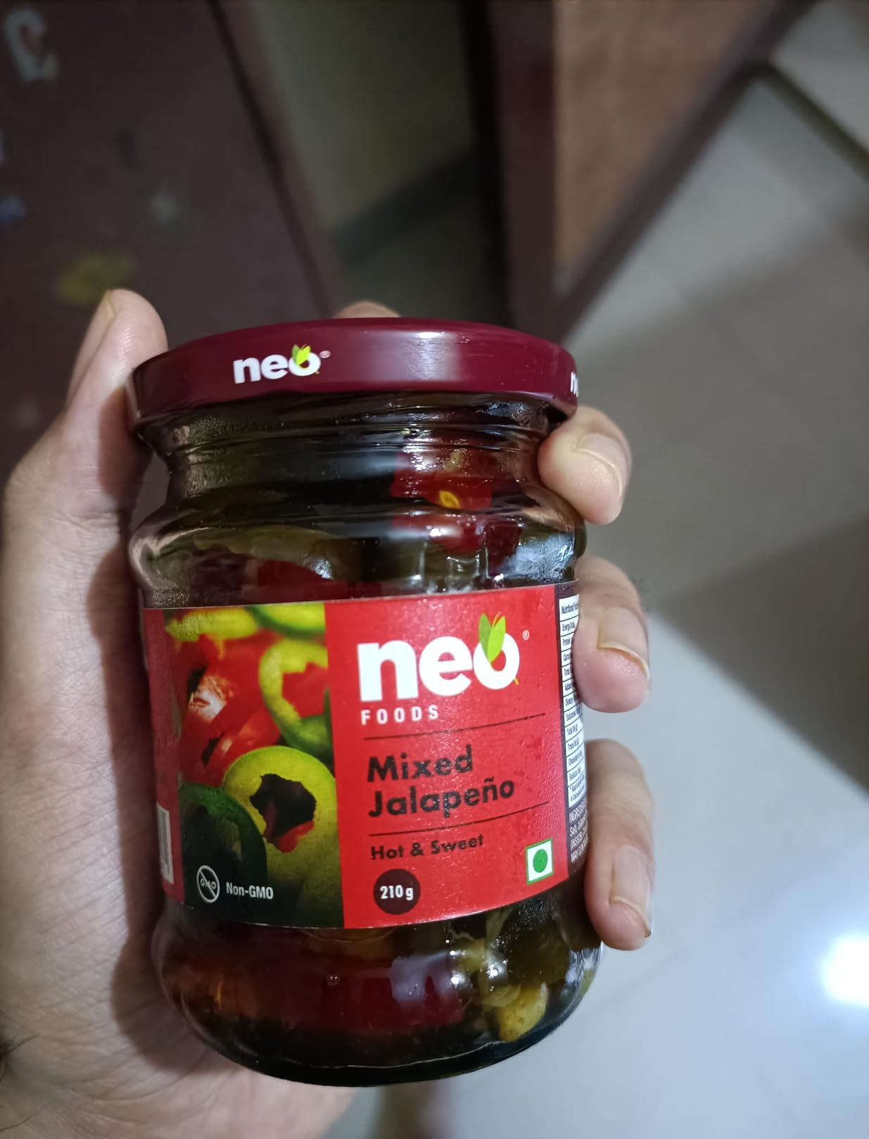 Neo Mixed Jalapenos Hot & Sweet 210g I 100% Vegan I Ready-to-Eat Fibre ...