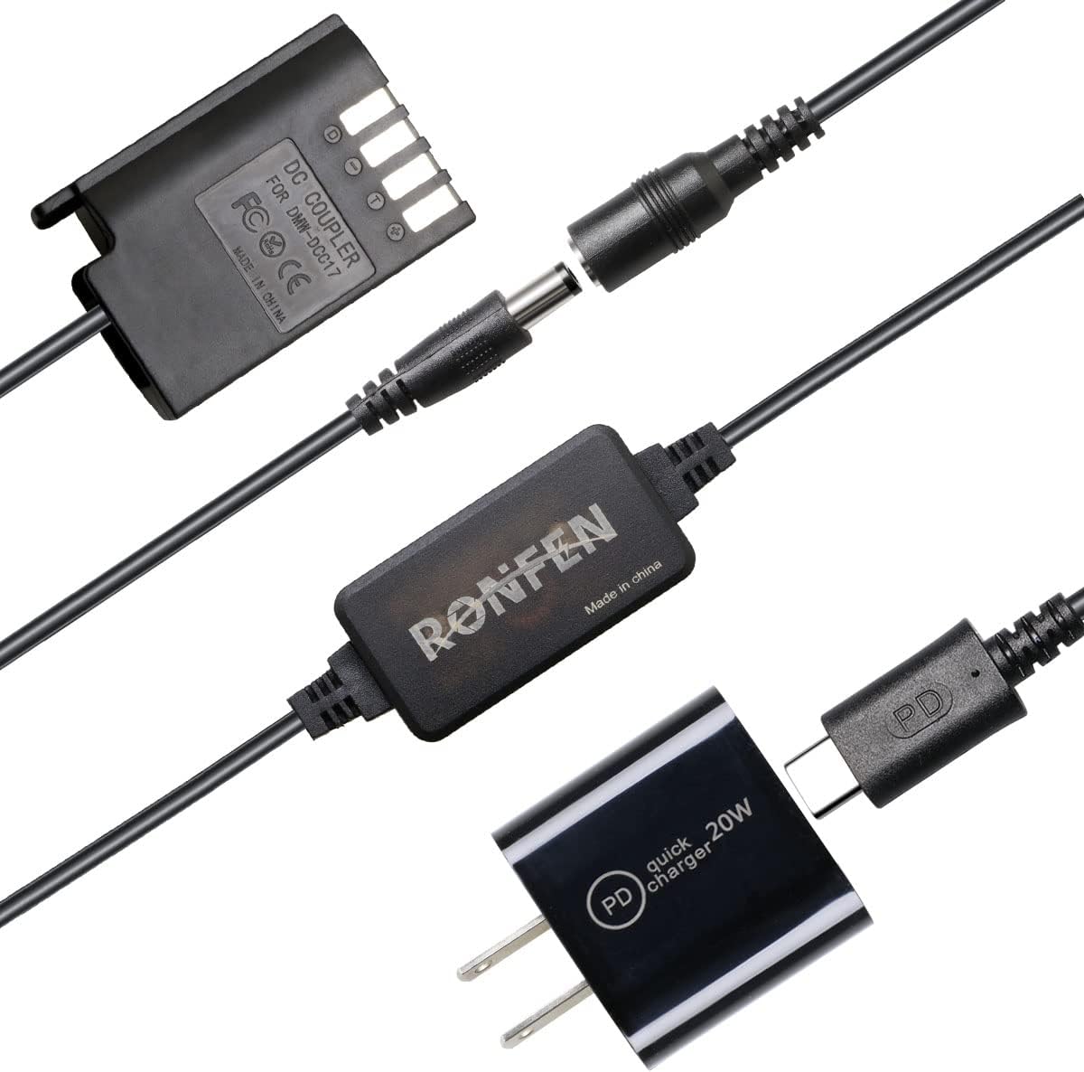 Amazon.com : Hersmay DC to DMW-BLK22 Dummy Battery for Panasonic Lumix ...