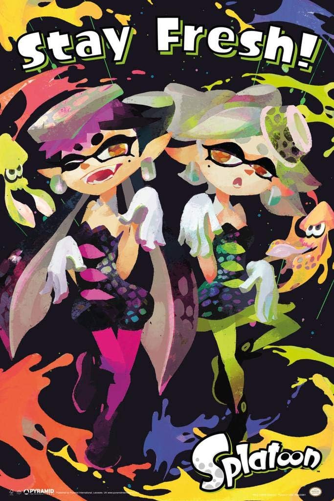 Amazon.com: Laminated Splatoon Stay Fresh Video Game Gaming Poster Dry ...